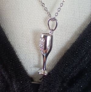 Bleu Sage | Jewelry | Bleu Sage Sterling Silver Crystal Glass Pendant ...